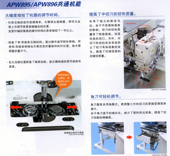 JUKI APW-895/896平缝自动开袋机 HASHIMA羽岛检针机、制衣设备，KM电剪刀中国总代理：上海青木实业发展有限公司